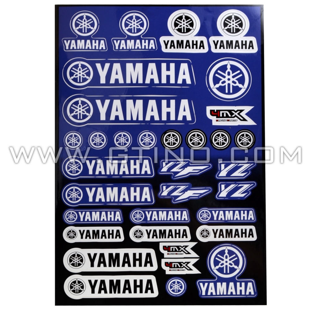 Planche Stickers A3 - YAMAHA - GTINO