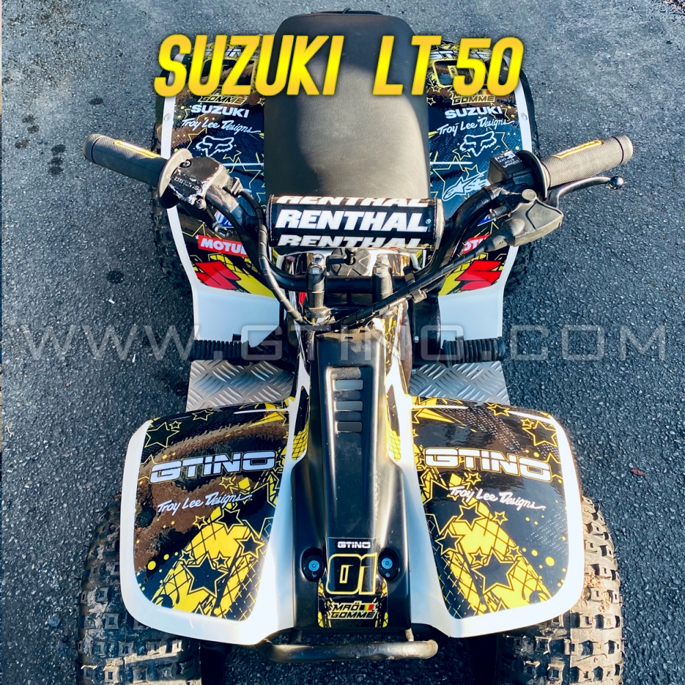 Kit déco "STAR BLACK" - Suzuki LT 50 - GTINO